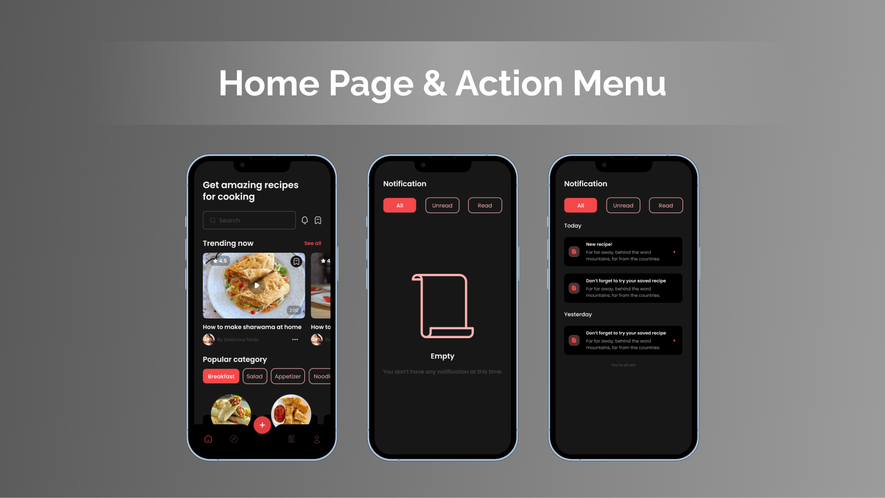 World Food Recipe | Food Recipes | Flutter iOS/Android App Template by UnikAppsLight